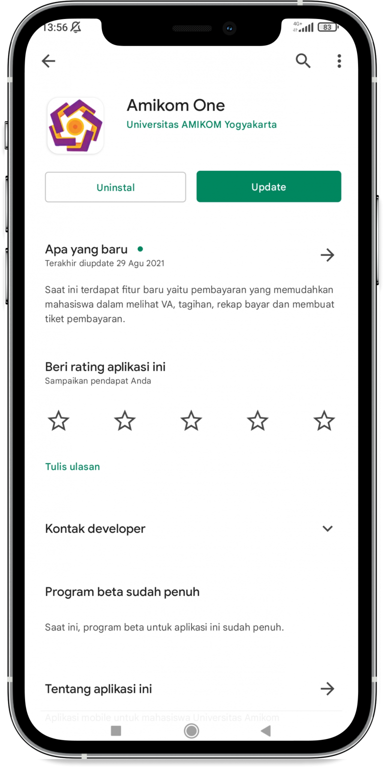 Instalasi dan Login Aplikasi Amikom One - FAQ AMIKOM