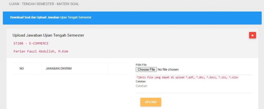 Panduan Upload Jawaban UTS Online - FAQ AMIKOM