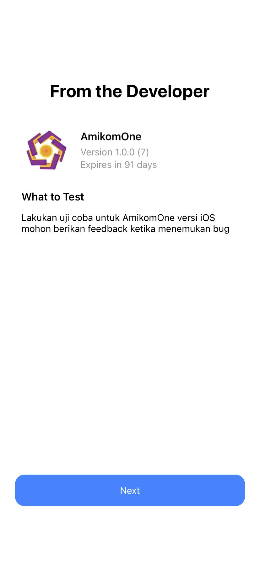 Panduan Instalasi Amikom One untuk pengguna IOS - FAQ AMIKOM